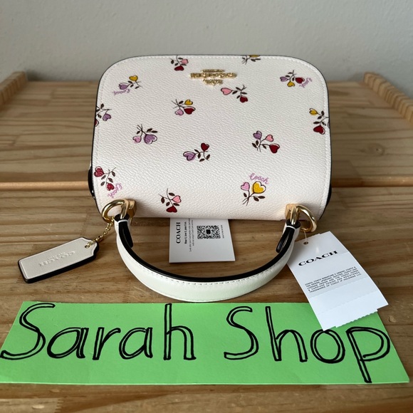 Coach | Bags | Coach Lysa Top Handle Bag With Heart Print | Poshmark